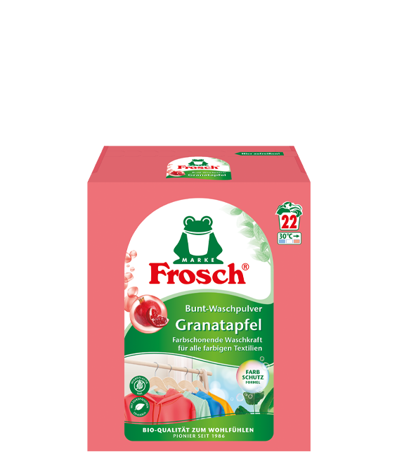 Frosch Bunt-Waschpulver Granatapfel | frosch.de